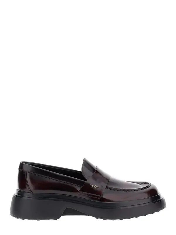 TOD'S Leather Loafer - Red