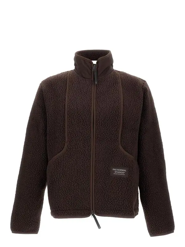 PAS NORMAL STUDIOS Fleece Jacket - Brown