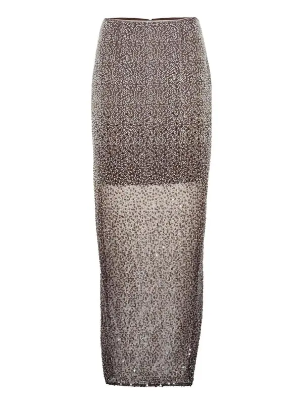 Remain Birger Christensen Sequin Embellished Tube Skirt - Grey