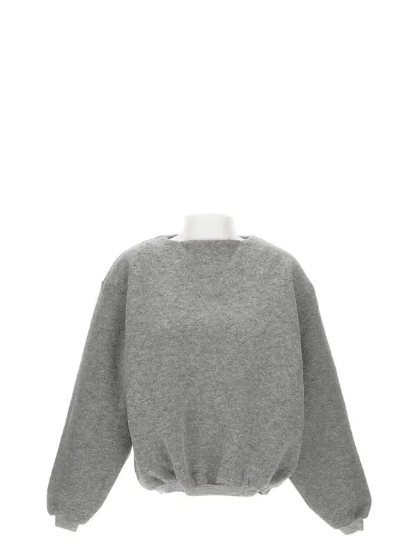 TANAKA Boxy Wool Sweatshirt - Grey