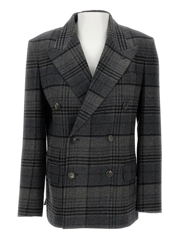 Ralph Lauren Kent Check Blazer - Grey