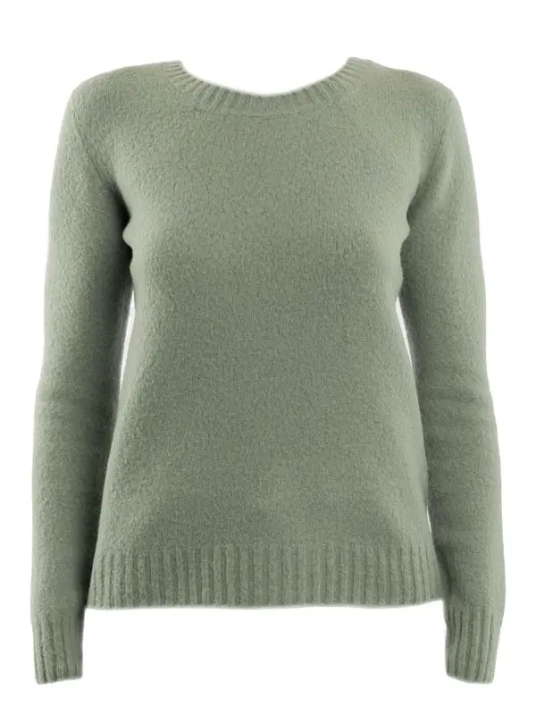 DRUMOHR Long Sleeve Crewneck Sweater - Green