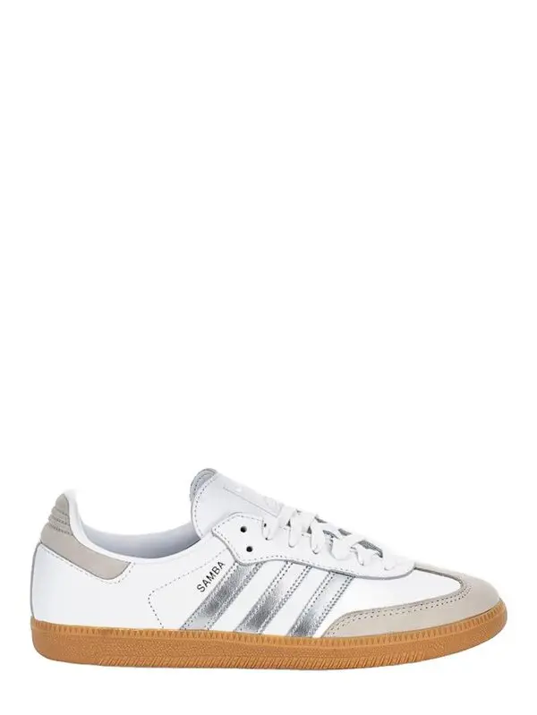 Adidas Originals By Alexander Wang Samba Leather Sneaker - White