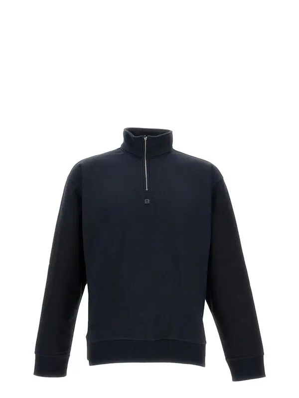 Fendi Zip-up Cotton Sweatshirt - Black