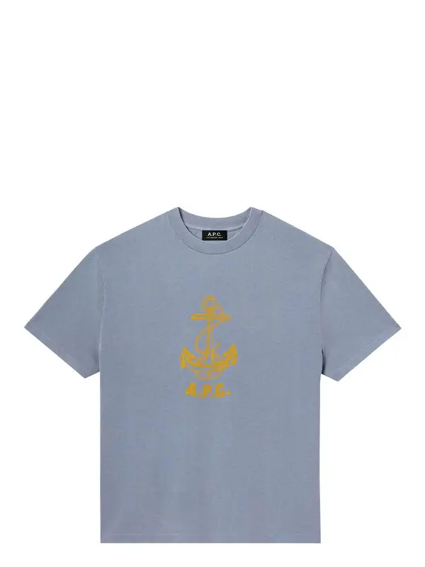 A.p.c. T-shirt Davy - Sky Blue