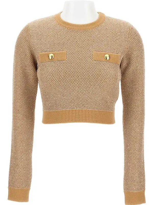 Elisabetta Franchi Tricot Sweater - Beige