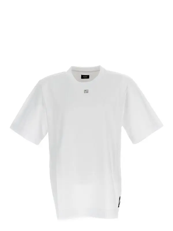 Fendi T-shirt M. J. Ff Metal - White