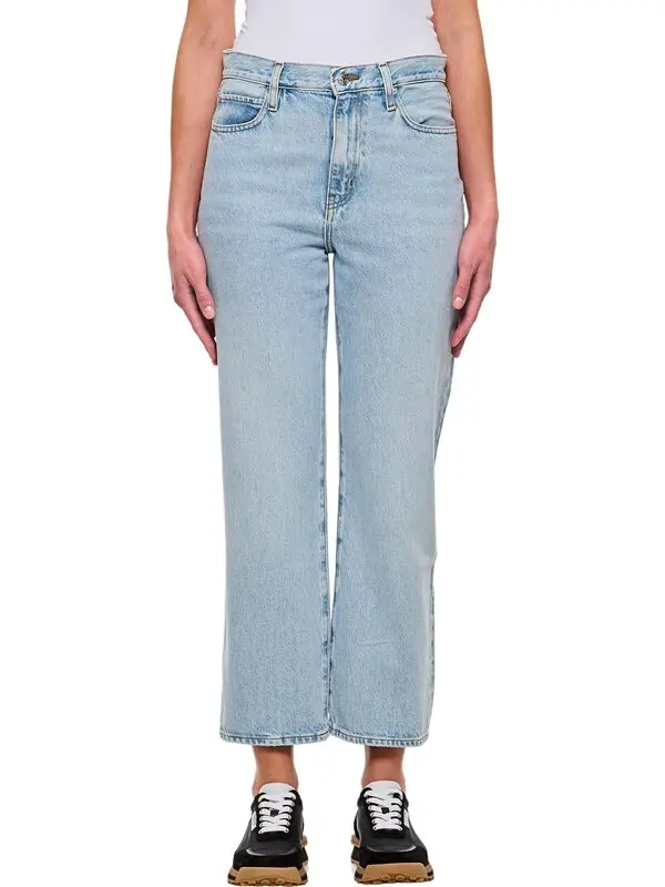 FRAME Le Jane Cropped Flare Jeans - Sky Blue