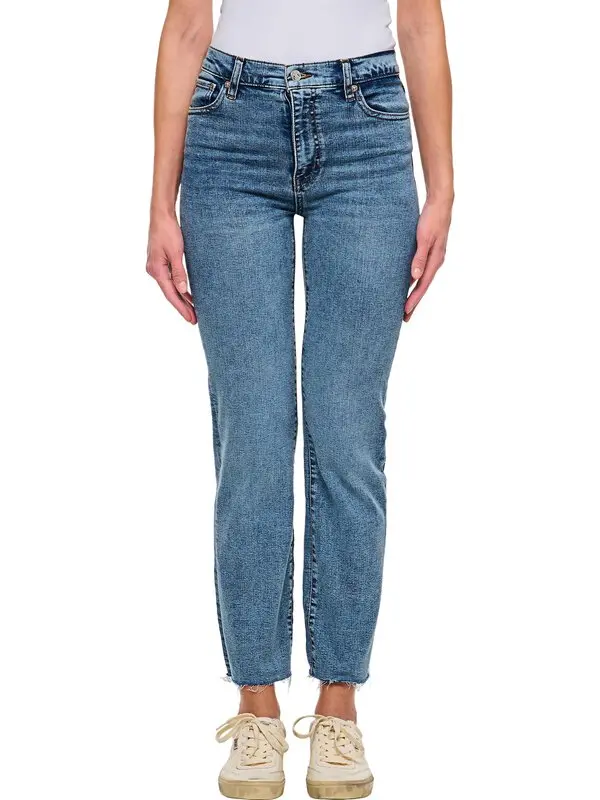 FRAME The Sleek Straight Denim - Blue