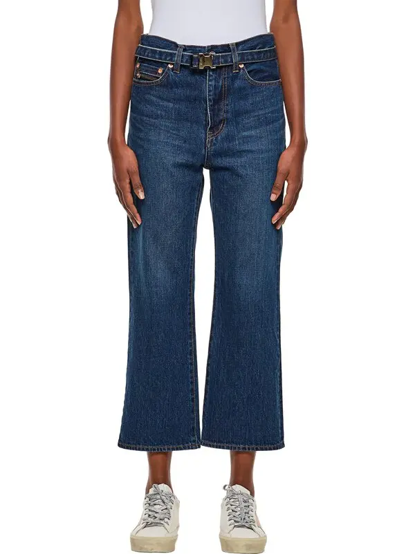Sacai Boot Cut Denim Pants - Blue