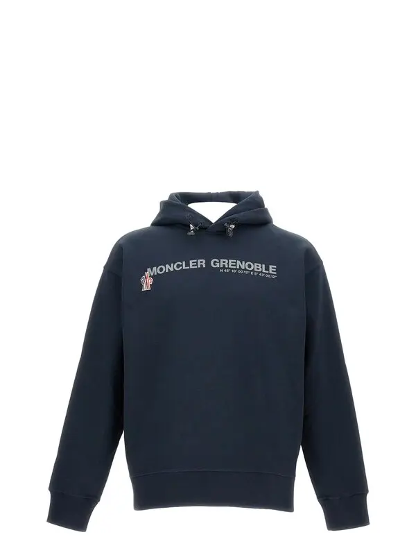 Moncler Hooded Sweatshirt - Blue