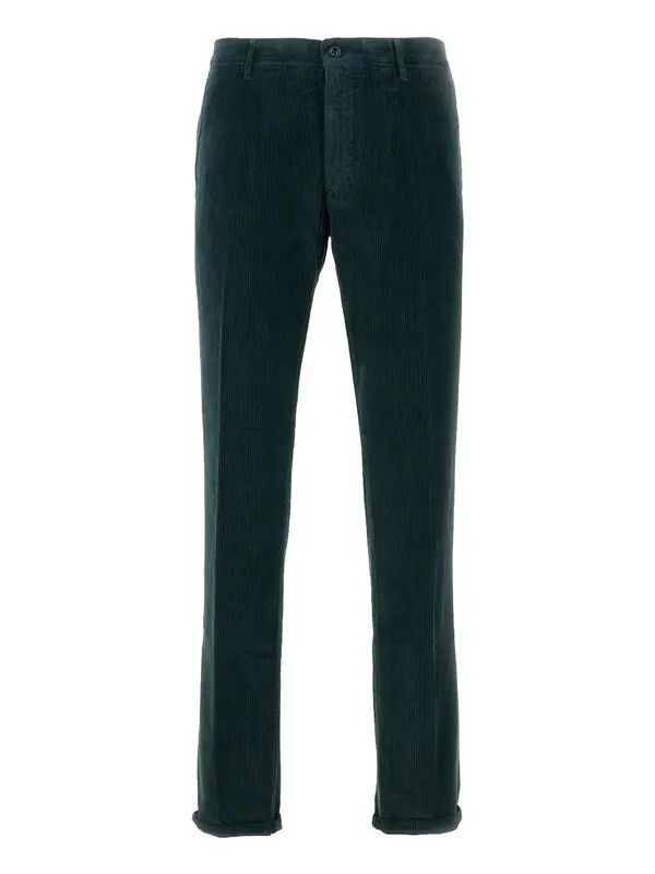 Incotex Corduroy Tailored Trousers - Green