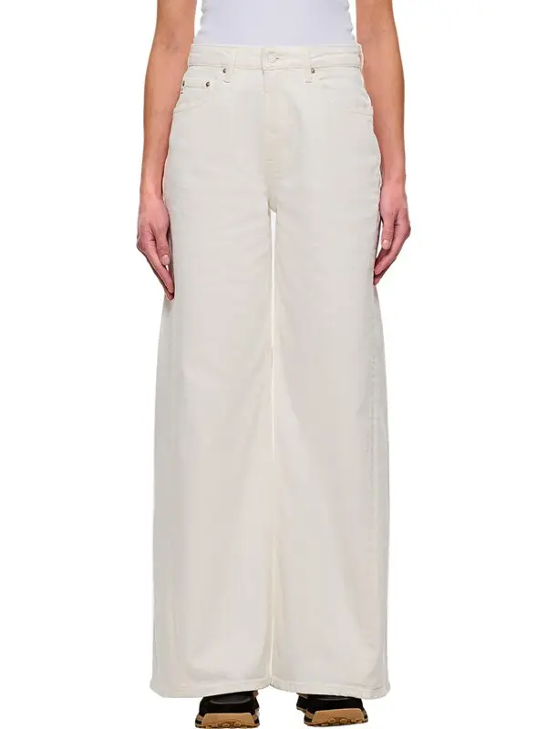 Ag Helsinki Palazzo Twisted Leg Trousers - White