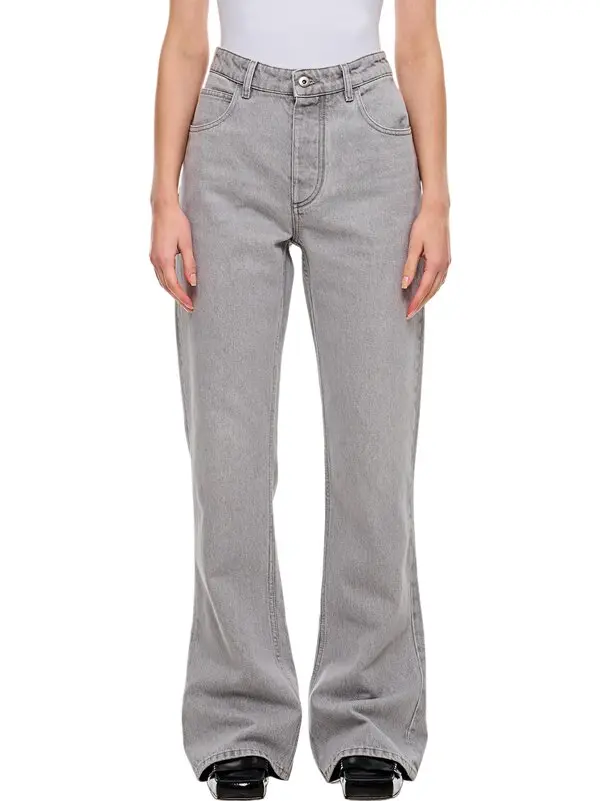 Bottega Veneta Flared Denim Jeans - Grey