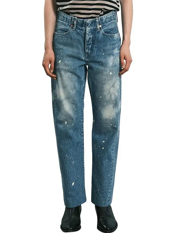 TANAKA Straight Leg Jean Trousers - Sky Blue