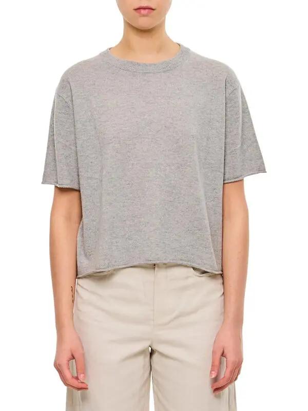 LISA YANG Cila Wool T-shirt - Grey