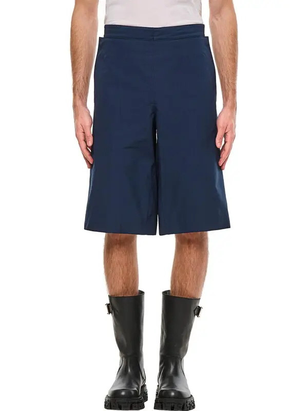Bottega Veneta Cotton Bermuda Shorts - Blue