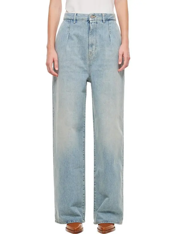 Loulou De Saison Attu Wide Leg Denim Pants - Sky Blue
