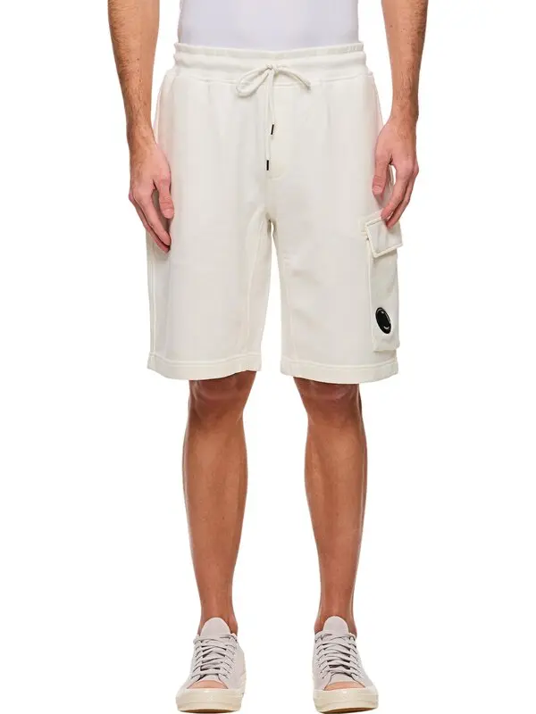 C.P. COMPANY Cotton Shorts - White