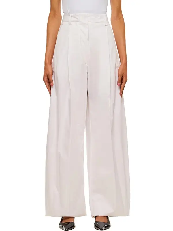 THELATEST Billie Popeline Pants - White