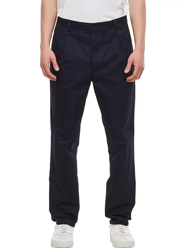 EAST HARBOUR SURPLUS Chino Pants With A Pleat - Black