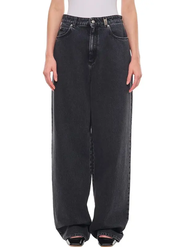 Alexander McQueen Straight-leg Denim Trousers - Black