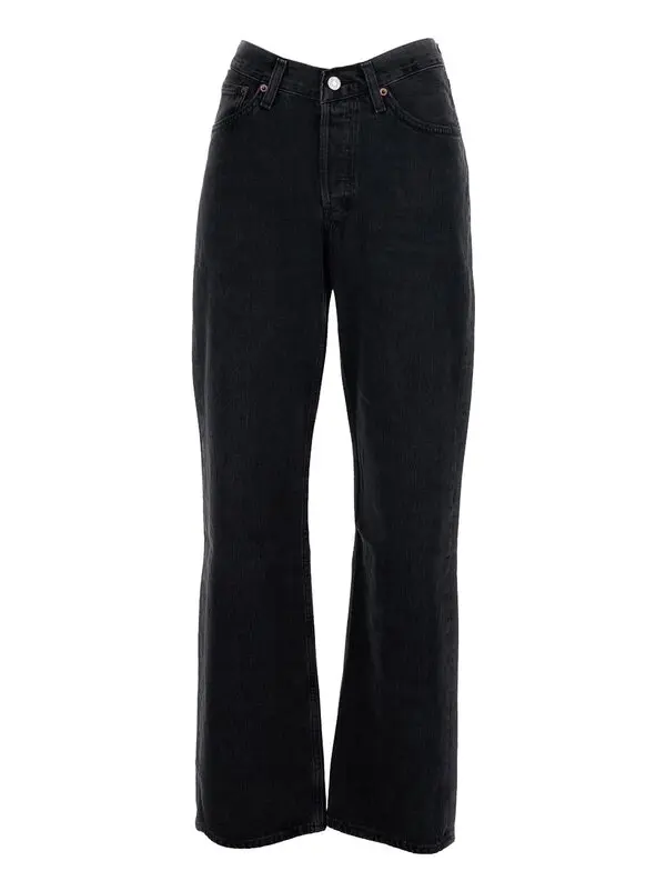 AGOLDE Wide Leg Jeans - Black