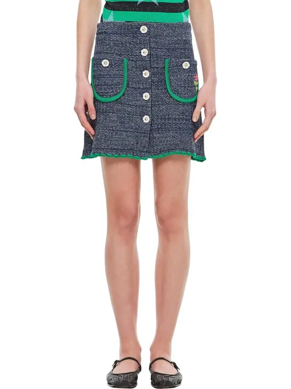 CORMIO Chiara Mini Skirt - Blue