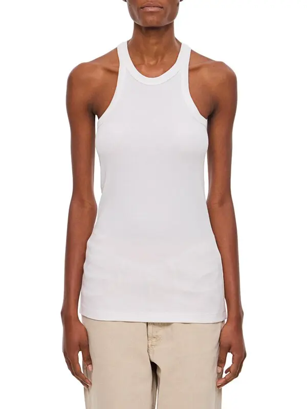 Sportmax Ribbed Tank Top - White