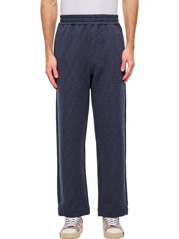 Fendi Printed Trousers - Blue