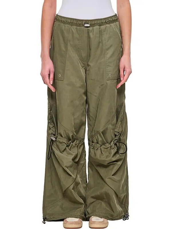 Attico Nylon Trousers - Green