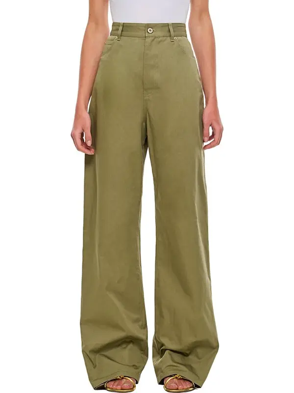Loewe High-waisted Trousers - Green