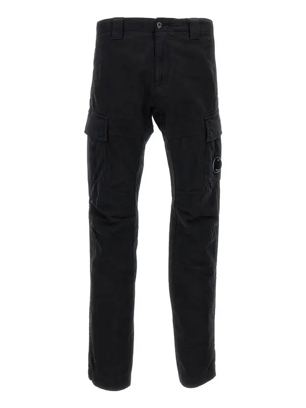 C.P. COMPANY Regular Fit Cargo Pants - Black