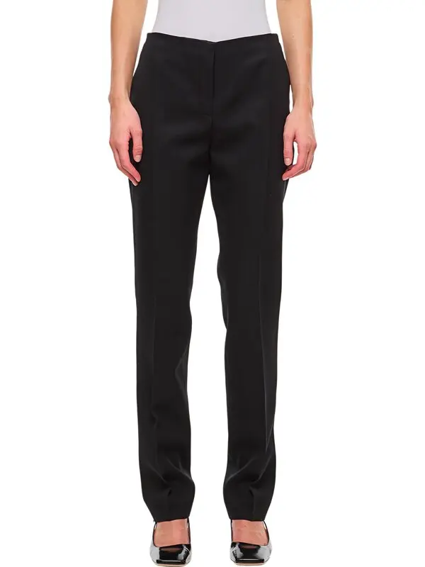 Attico Straight Pants - Black