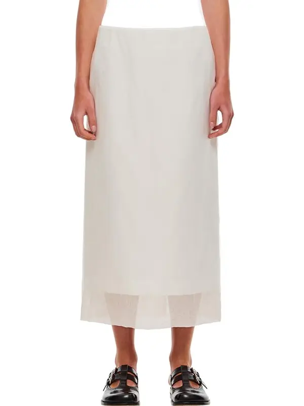 Sportmax Aceti Midi Skirt - White
