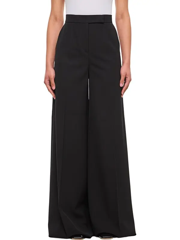 Max Mara Wide Leg Trousers - Black