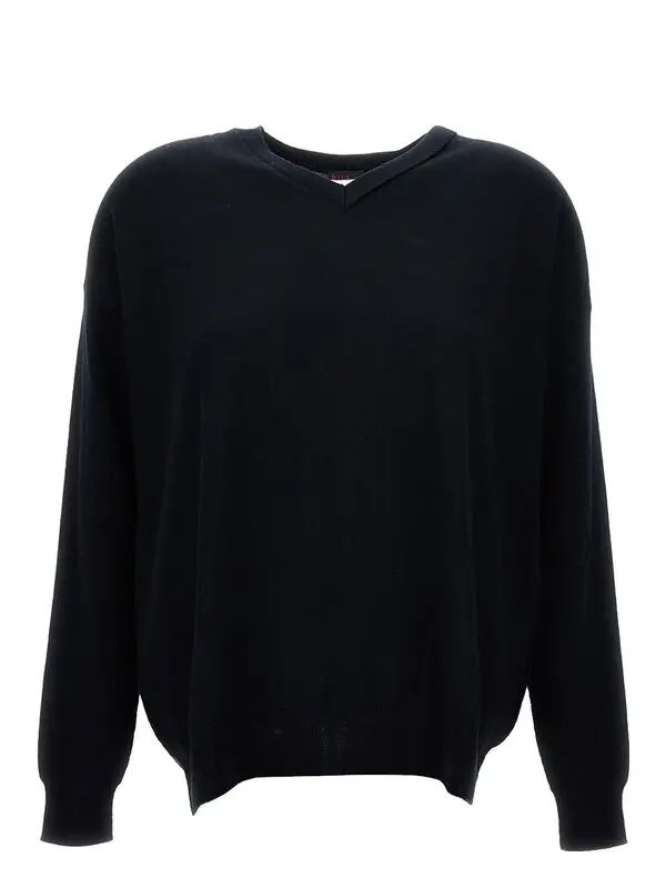 HIRA V-neck Sweater - Black