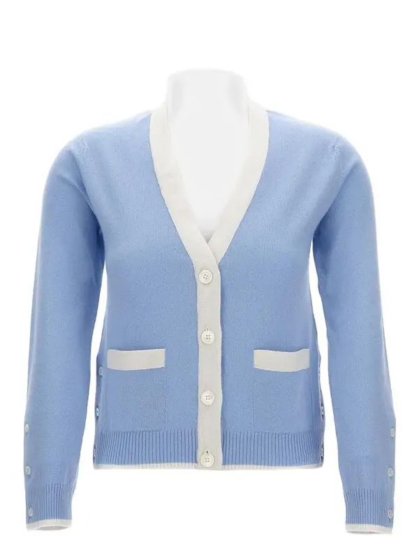 Thom Browne Knit Cardigan - Sky Blue