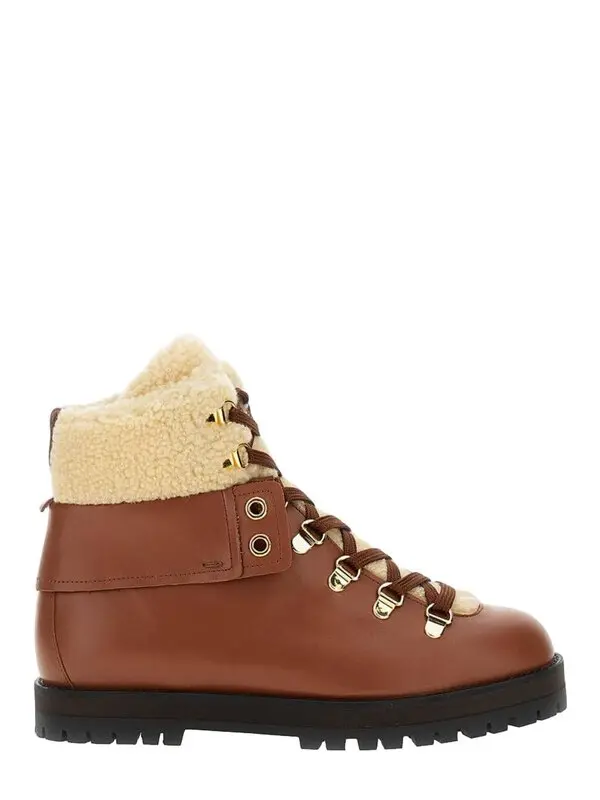ODISSI Lace-up Hiking Boots - Brown