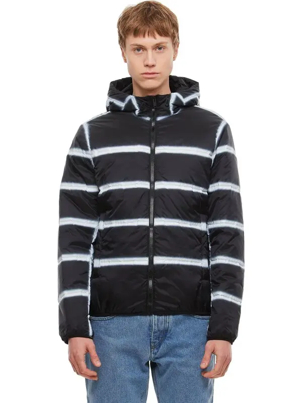 Givenchy Nylon Puffer Jacket With Print - Blue