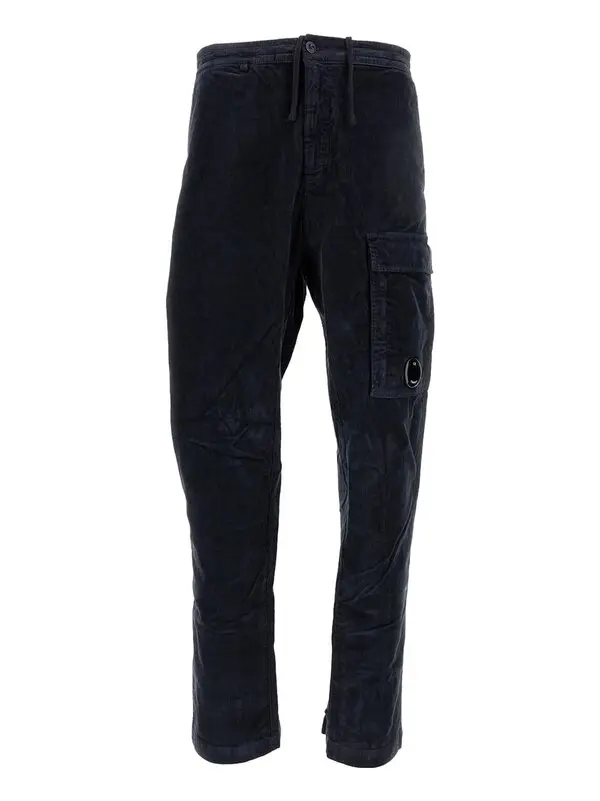 C.P. COMPANY Cargo Corduroy Trousers - Blue