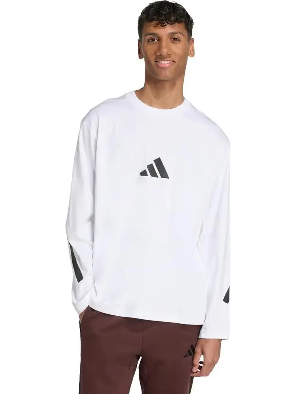 Adidas Z.n.e. Long Sleeve Tee White - White / Black