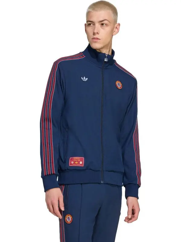 Adidas Aston Villa Fc Terrace Icons Track Top - Collegiate Navy