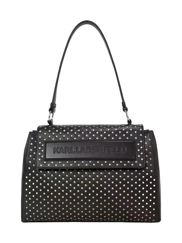 Karl Lagerfeld K/stud-embellished Top-handle Bag - Black