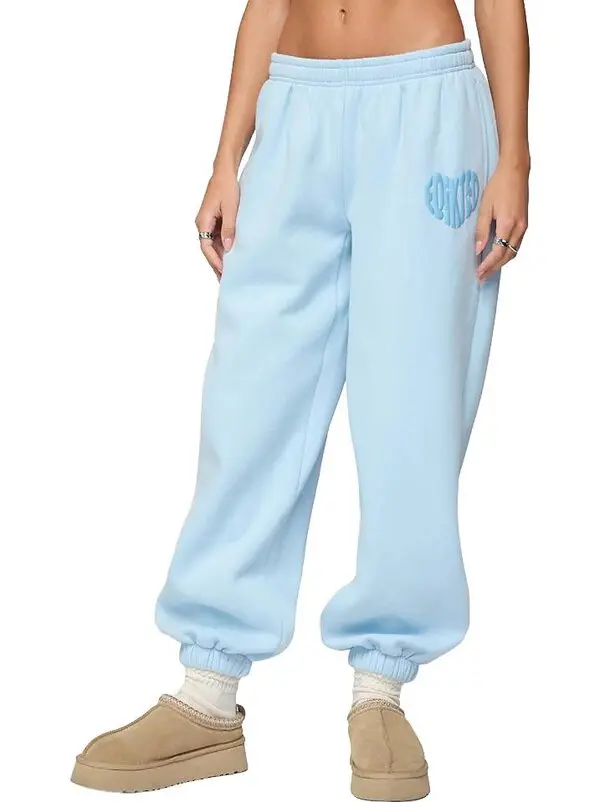 EDIKTED Major Love Sweatpants - Light-blue