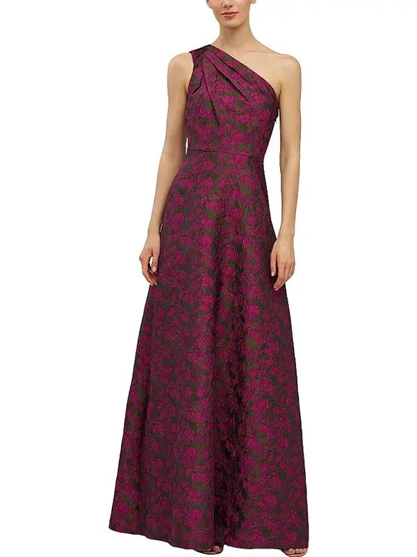 KAY UNGER Ashley Gown - Wild Berry/pesto