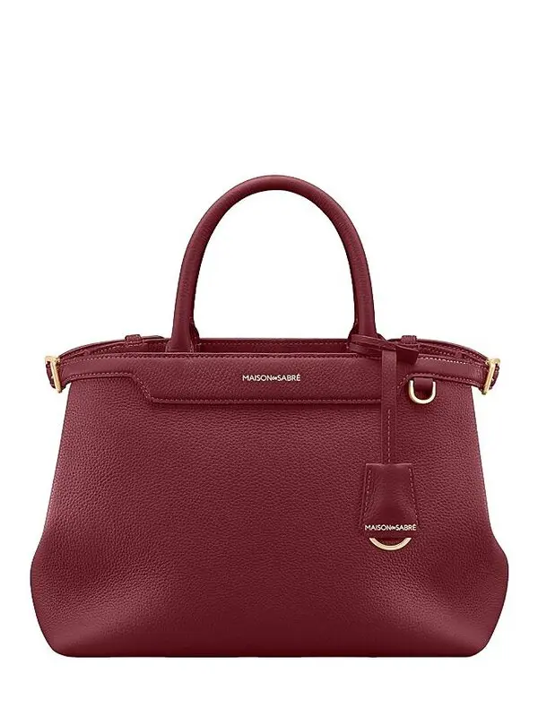 MAISON DE SABRE Medium Palais Bag - Plum Red