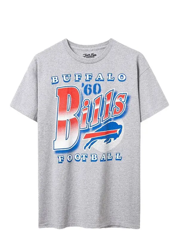 Junk Food Clothing Nfl Buffalo Bills Bootleg Flea Market Tee - Heather Grey