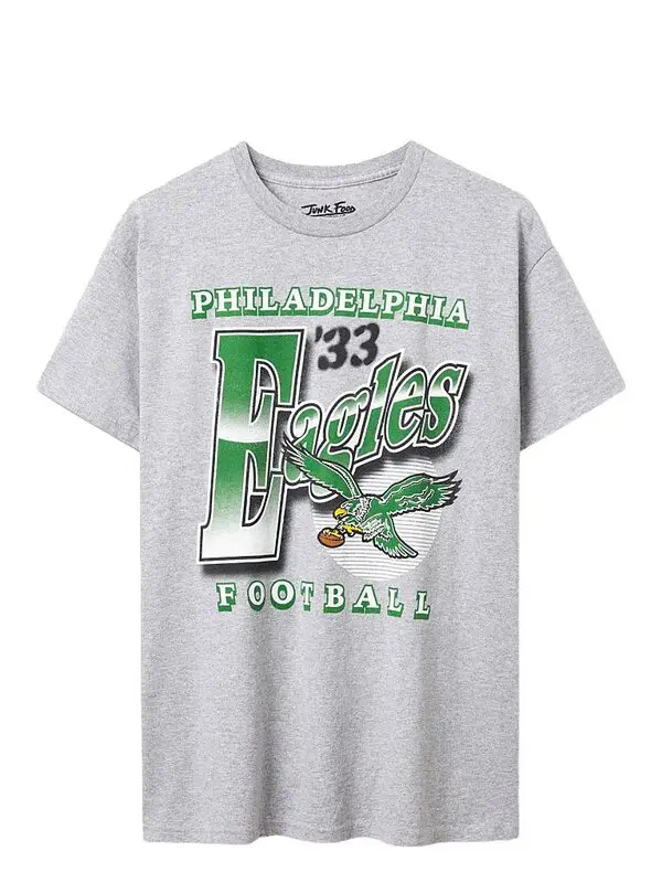 Junk Food Clothing Nfl Philadelphia Eagles Bootleg Flea Market Tee - Heather Grey