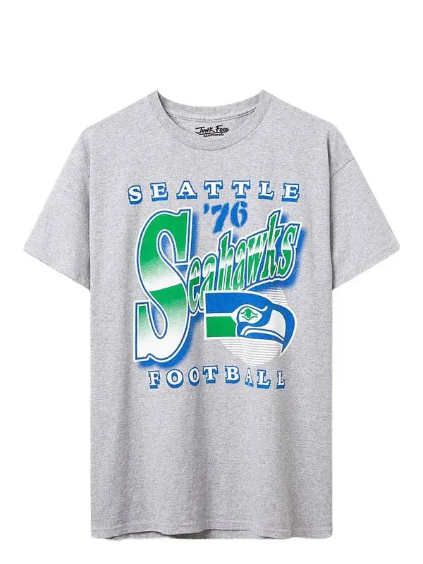 Junk Food Clothing Nfl Seattle Seahawks Bootleg Flea Market Tee - Heather Grey